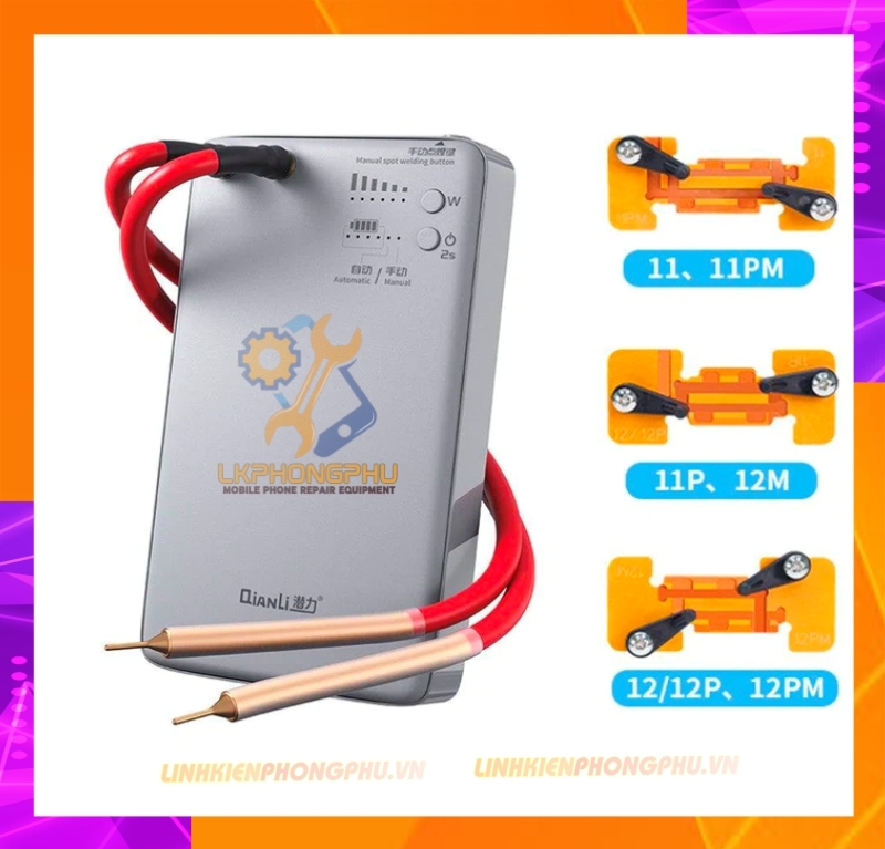 Thiết bị hàn Cell Pin Qianli Macaron kèm 3 bộ cố định hàn pin