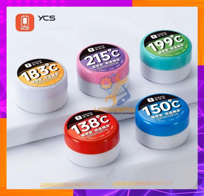 Chì làm chân IC YCS Yang Chang Shun. Nhiệt 138° - 150° - 183° - 199° -215°