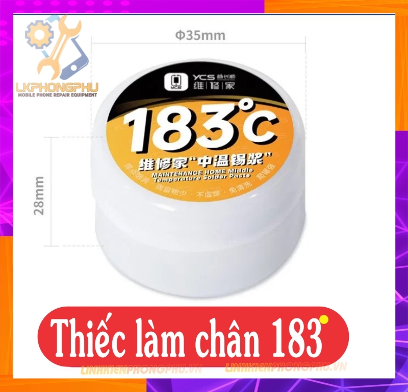 Chì làm chân IC YCS Yang Chang Shun. Nhiệt 138° - 150° - 183° - 199° -215°